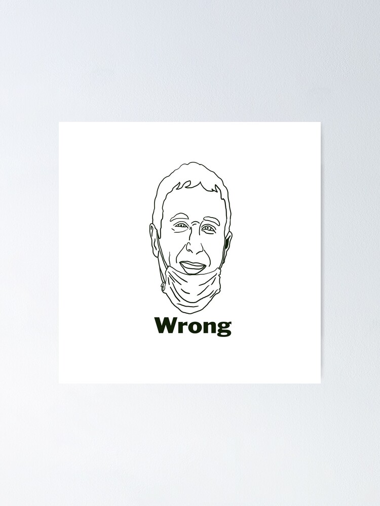 "Wrong sticker" Poster for Sale by rattletrap20 | Redbubble