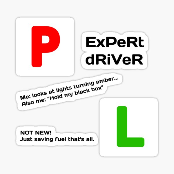 "Funny Beginner Driver " Sticker for Sale by Maysterio | Redbubble