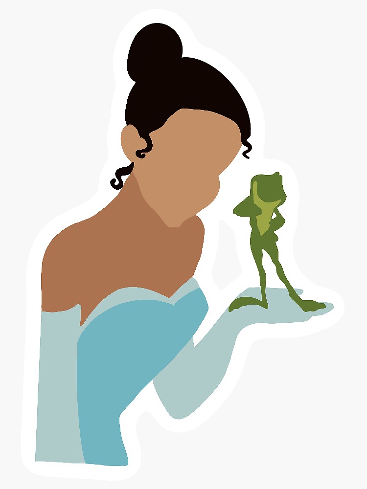 "Princess and the frog sticker" Sticker for Sale by NolaVercesi | Redbubble