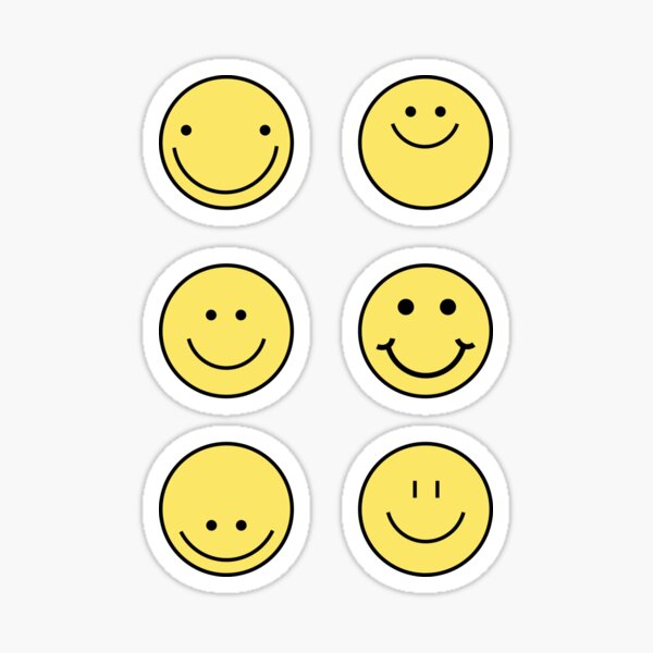 "Smiley Face Set" Sticker for Sale by Anna3321 | Redbubble