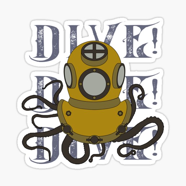 "Dive! Dive! Dive!" Sticker for Sale by FandomTrading | Redbubble