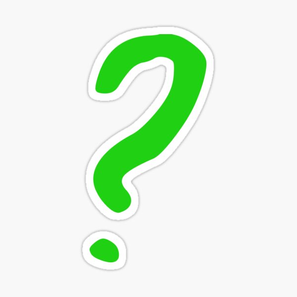 "Question Mark" Sticker for Sale by Treasurekey | Redbubble