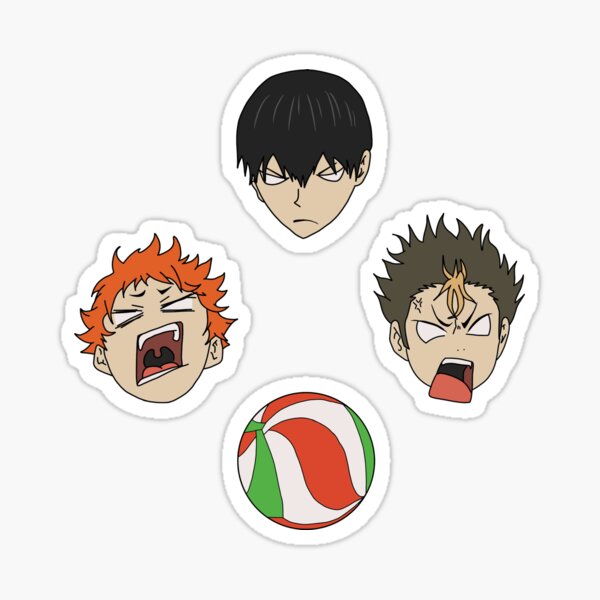 "Haikyuu Sticker Pack" Sticker for Sale by willuigi | Redbubble