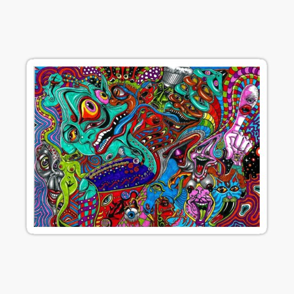 "trippy" Sticker for Sale by StonyBE | Redbubble