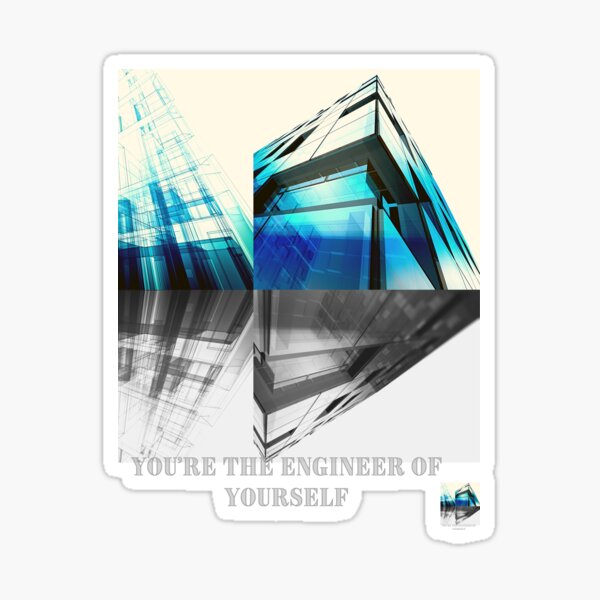 "Abstract-Engineer pro design by Prishea" Sticker by Prishea | Redbubble