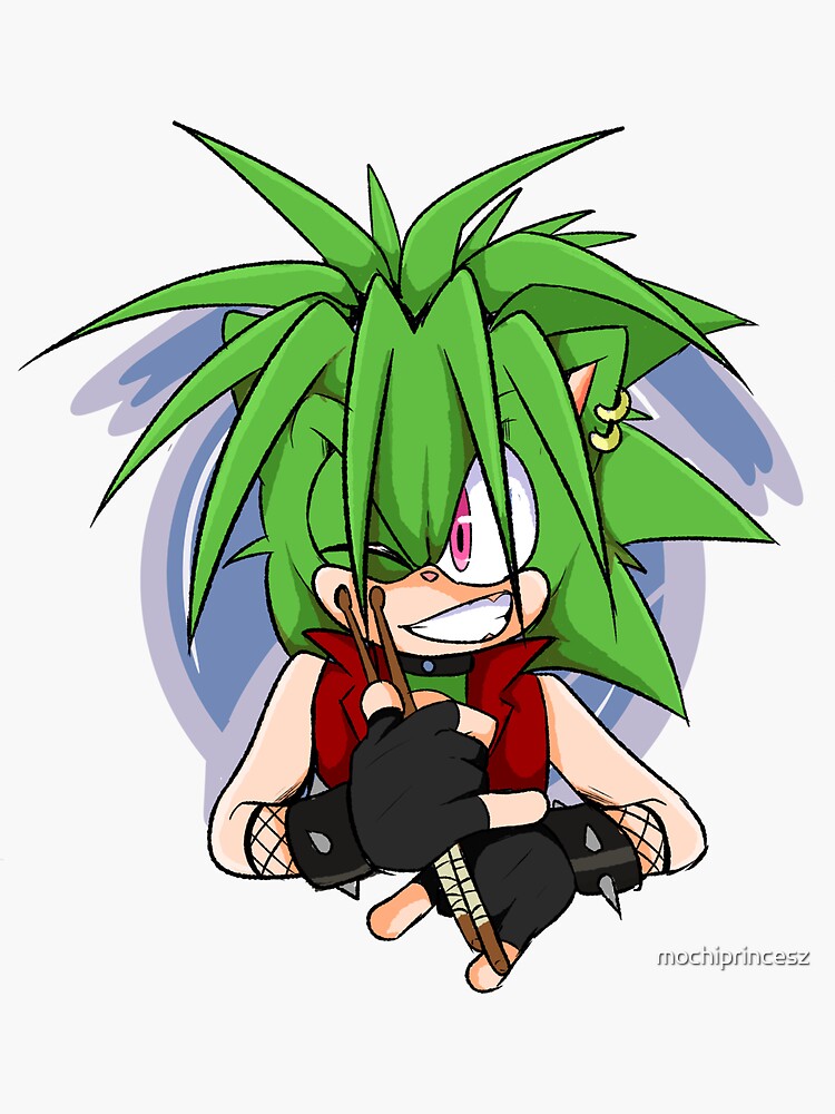 "Manic the Hedgehog" Sticker for Sale by mochiprincesz | Redbubble