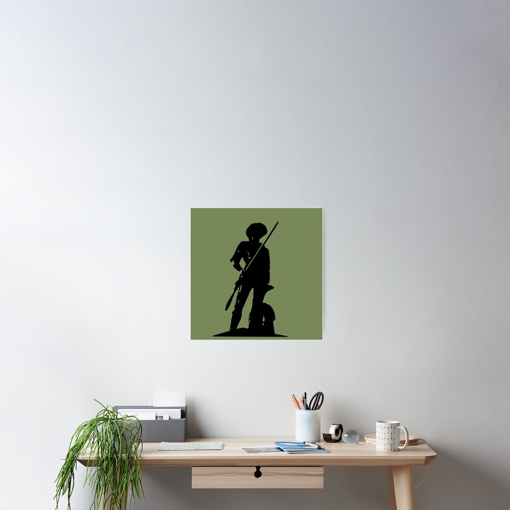 "Minuteman silhouette" Poster by Kindlek | Redbubble