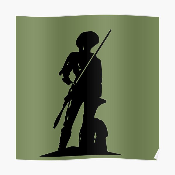 "Minuteman silhouette" Poster by Kindlek | Redbubble