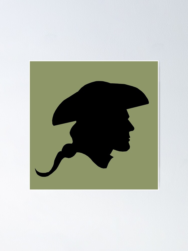 "Minuteman Head Silhouette" Poster for Sale by Kindlek | Redbubble