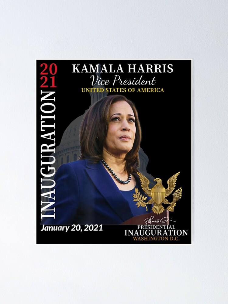 "Kamala Harris 2021 Inauguration Day Commemorative Souvenir" Poster for ...
