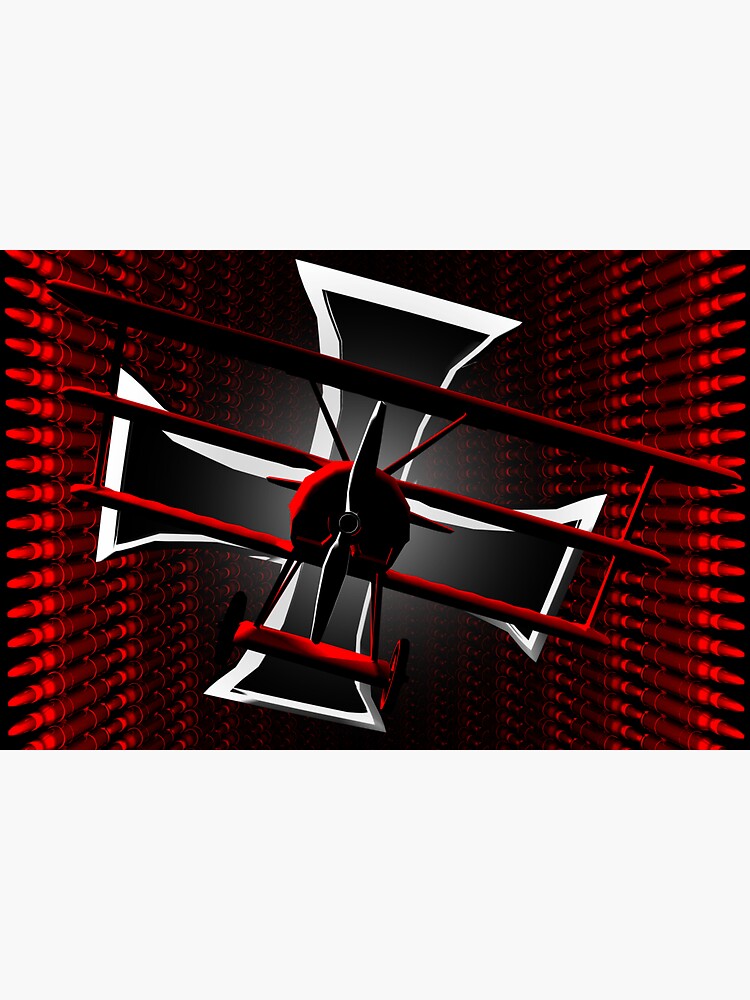 "Red Baron" Sticker for Sale by Ober8 | Redbubble