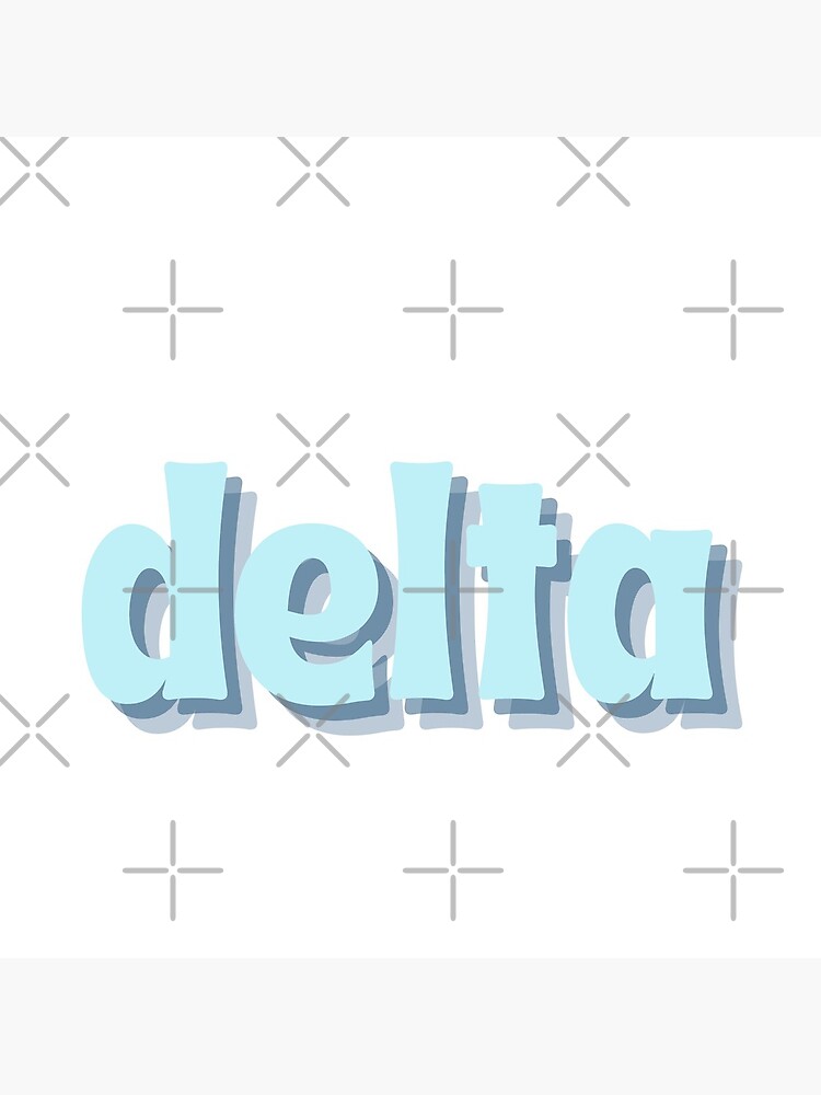 "Delta-blue" Poster by RaquelTaylor46 | Redbubble