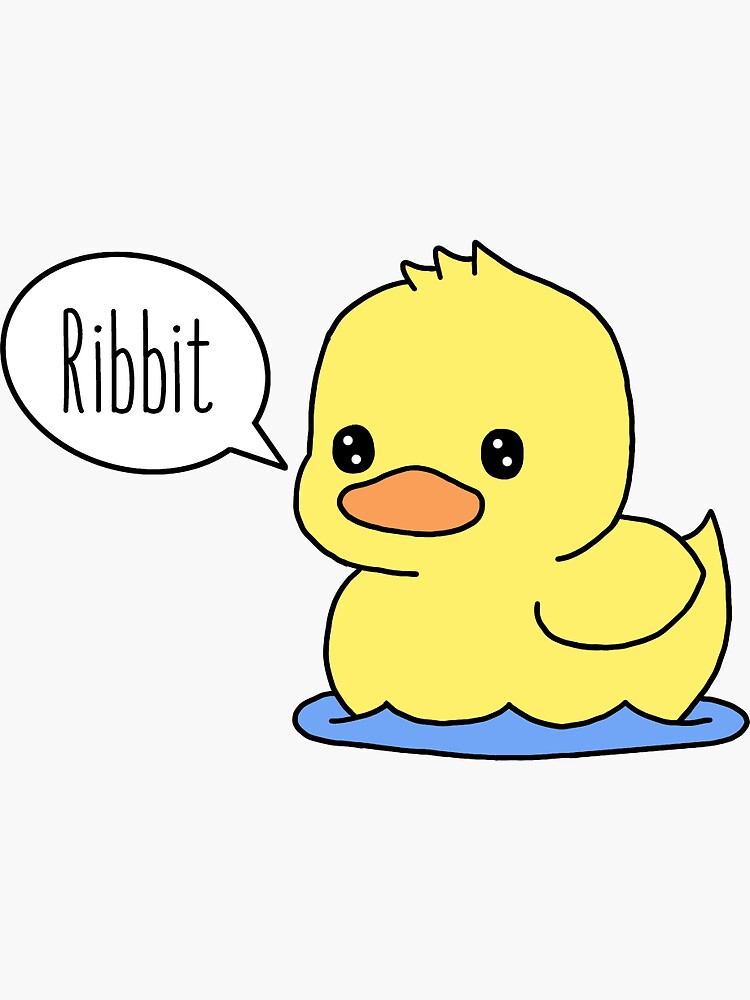 "Confused Duck" Sticker for Sale by caitlins86108 | Redbubble