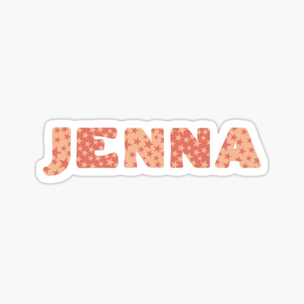 "Jenna" Sticker for Sale by sophieanthony | Redbubble