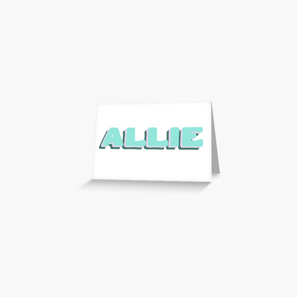 "Allie" Sticker for Sale by Stick With Sophie | Redbubble