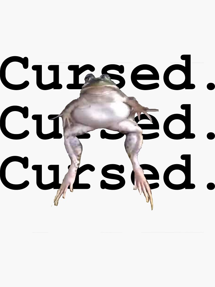 "Cursed Frog" Sticker for Sale by TheCursedShop | Redbubble