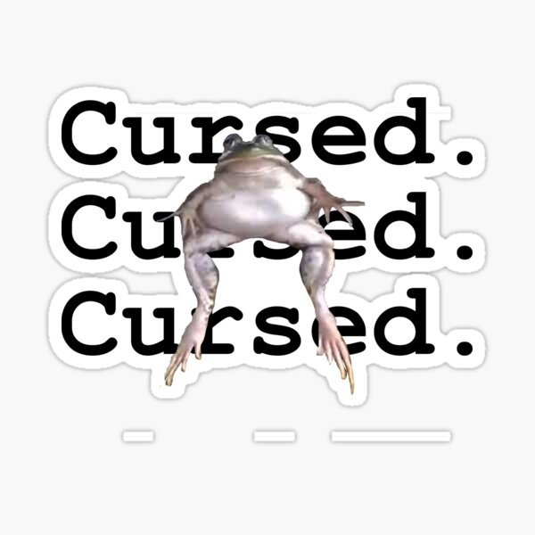 "Cursed Frog" Sticker for Sale by TheCursedShop | Redbubble