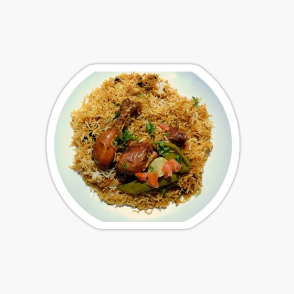 "Chicken Biryani " Sticker for Sale by shahzebiqbal | Redbubble