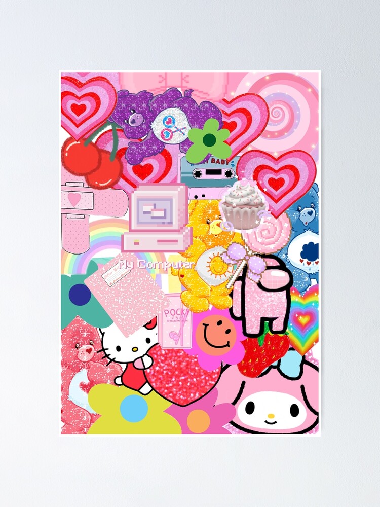 "KIDCORE COLLAGE POSTER" Poster for Sale by trendtiktok | Redbubble
