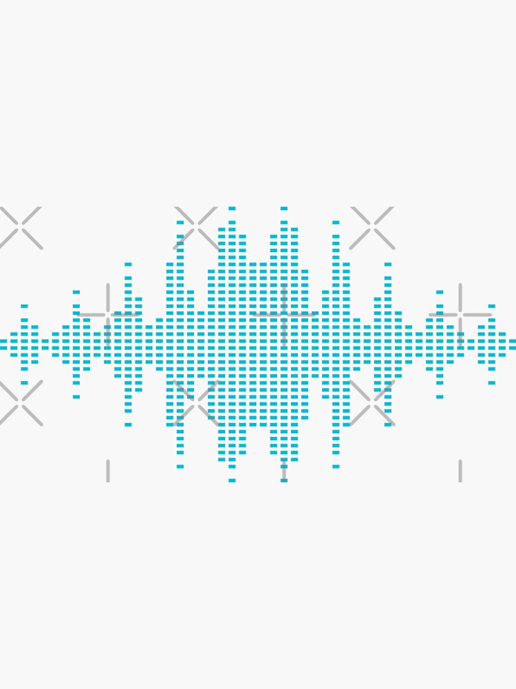 "Equalizer Visualizer " Sticker for Sale by croossuzanne | Redbubble