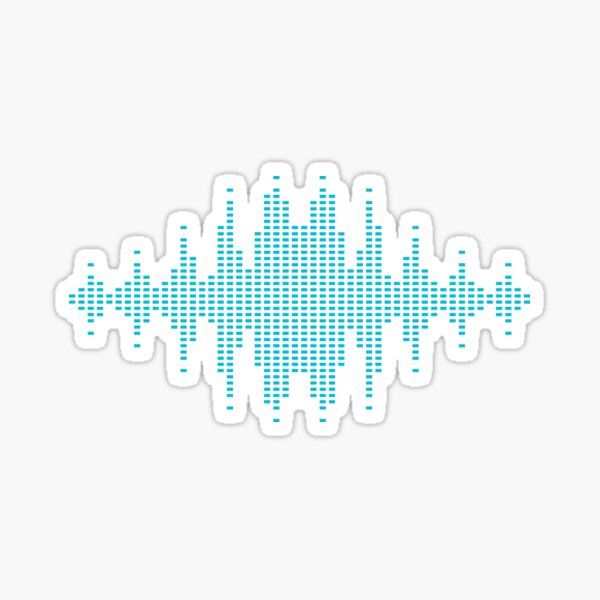"Equalizer Visualizer " Sticker for Sale by croossuzanne | Redbubble