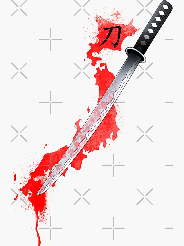 "katana sword" Sticker for Sale by filippobassano | Redbubble