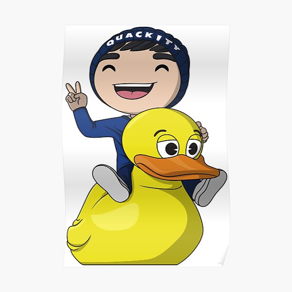 "quakity - quackity - quackityhq" Poster for Sale by VintagePrada ...