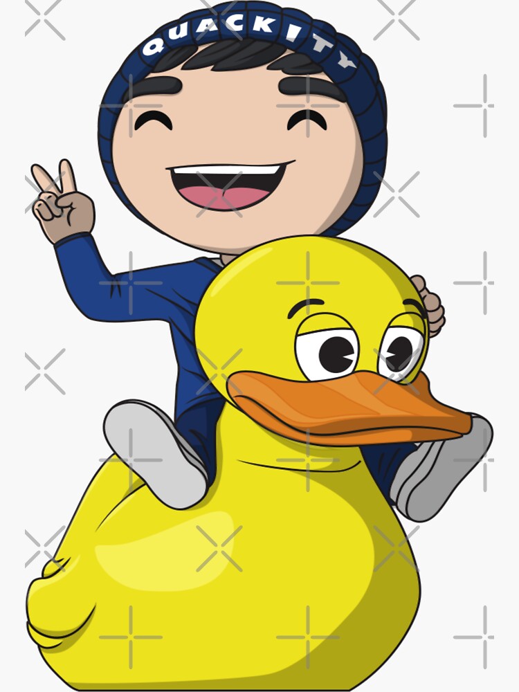"quakity - quackity - quackityhq" Sticker for Sale by VintagePrada ...