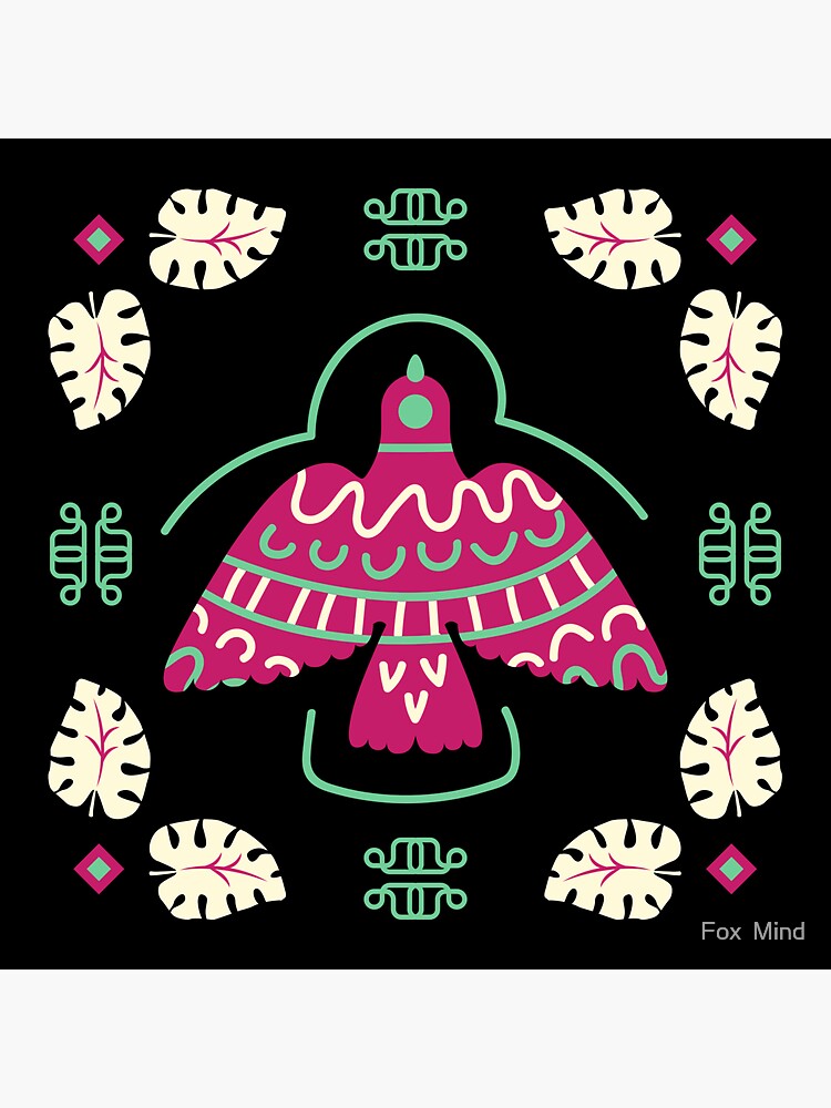 "Abstract Bird / Symbol" Sticker by NurhanFehim | Redbubble