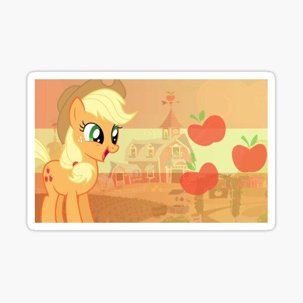 "Applejack" Sticker for Sale by finaldragonx | Redbubble