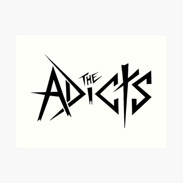 "the adicts logo" Art Print for Sale by Larkashley | Redbubble