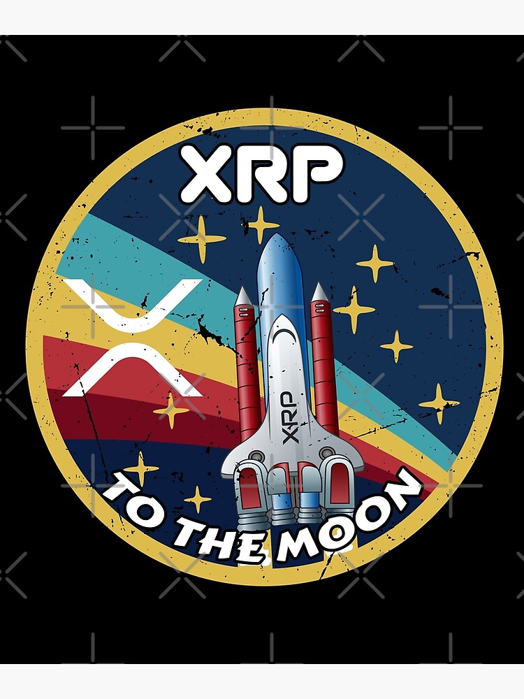 "Ripple XRP Cryptocurrency Space Badge " Poster for Sale by Bitcoin ...