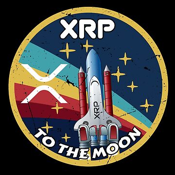 "Ripple XRP Cryptocurrency Space Badge " Poster for Sale by Bitcoin ...