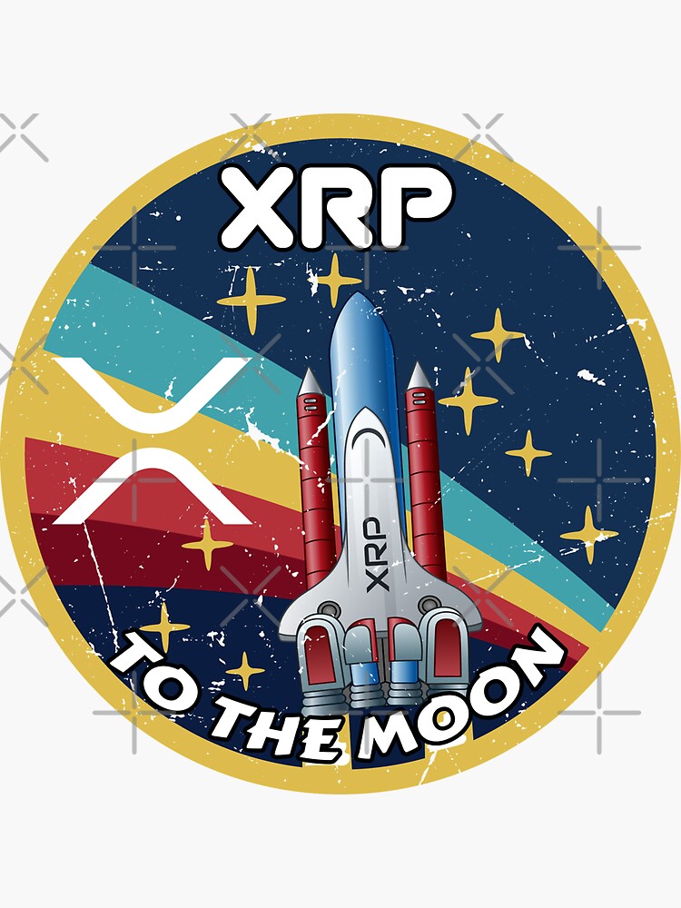 "Ripple XRP Cryptocurrency Space Badge " Sticker for Sale by Bitcoin ...