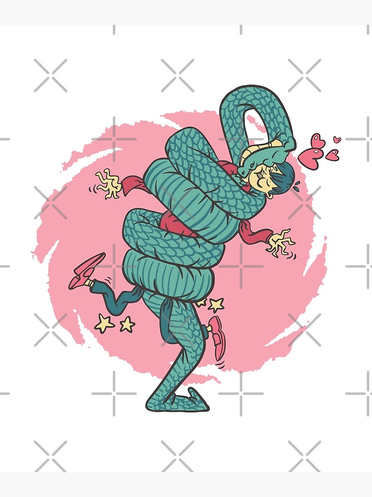 "Snake snakes hug" Poster for Sale by DerSenat | Redbubble