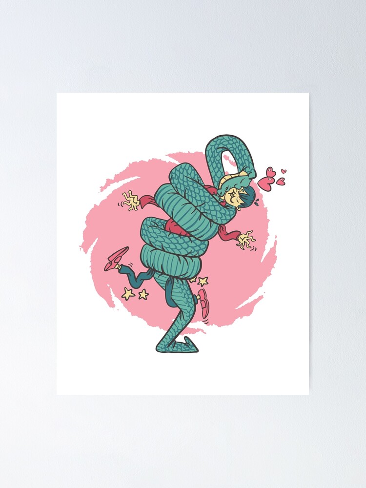 "Snake snakes hug" Poster for Sale by DerSenat | Redbubble