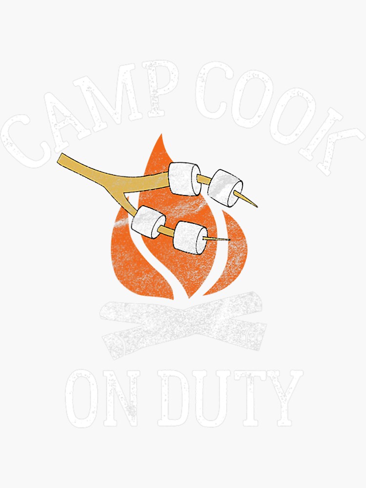 "Camp Cook Funny Camping Sayings Outdoor Campfire" Sticker for Sale by ...
