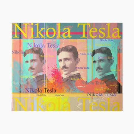 "aesthetic Nikola Tesla portrait, beautiful collage with famous people ...