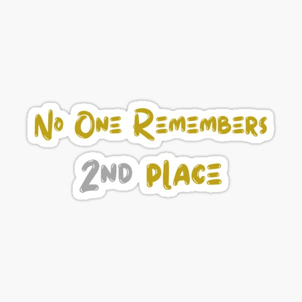 "2nd place" Sticker for Sale by InputVSOutput | Redbubble
