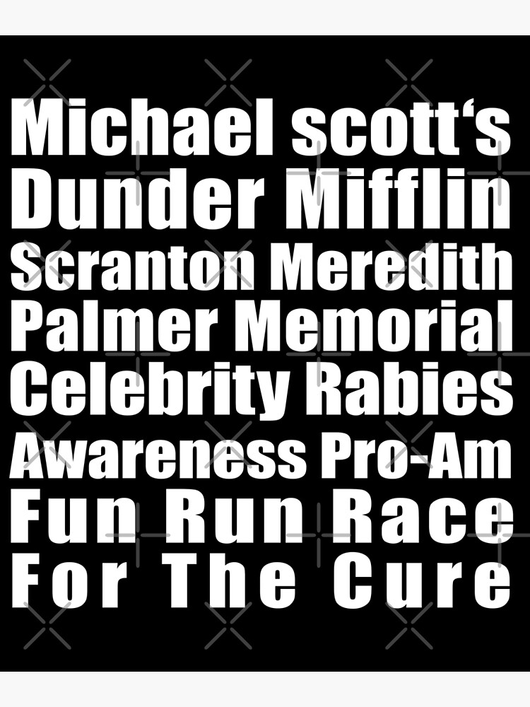 Michael Scott Fun Run Canvas