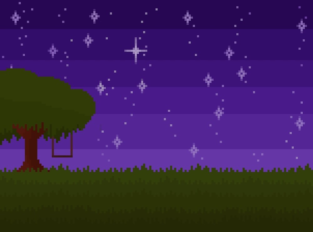 "A pixelated night sky" by joyadominique | Redbubble