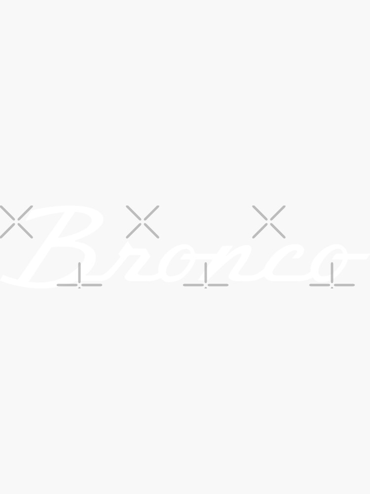 "Ford Bronco Script - White Classic Men Graphic Tee Vintage Retro Style ...