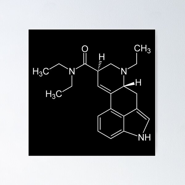 "LSD chemical structure" Poster by THELEMA | Redbubble