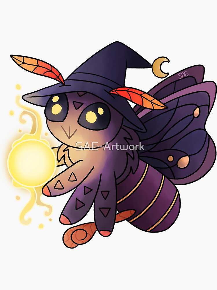 "Magical Moth" Sticker for Sale by SAE-Artwork | Redbubble