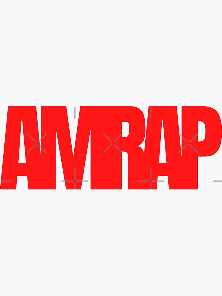 "AMRAP XXL SQUISHY Red" Sticker for Sale by HeavyLiftGift | Redbubble