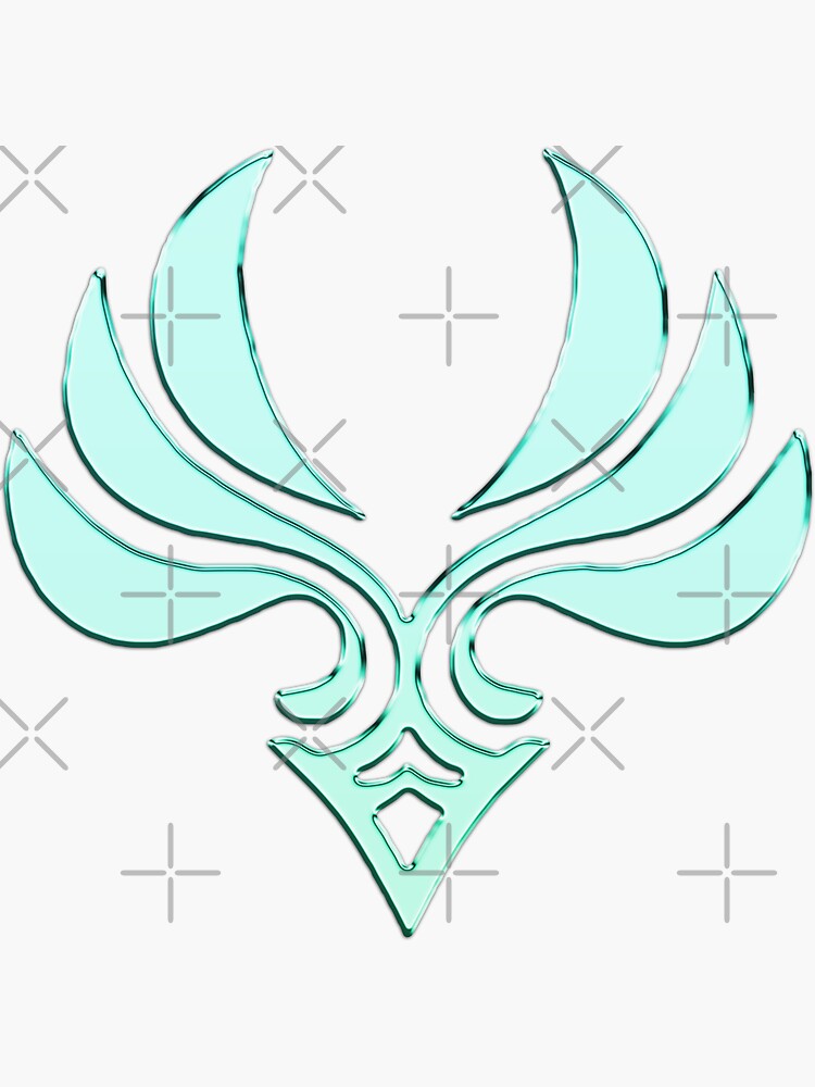 "Genshin Impact Symbol Element Wind Anemo - Mondstadt - Pastel Colours ...