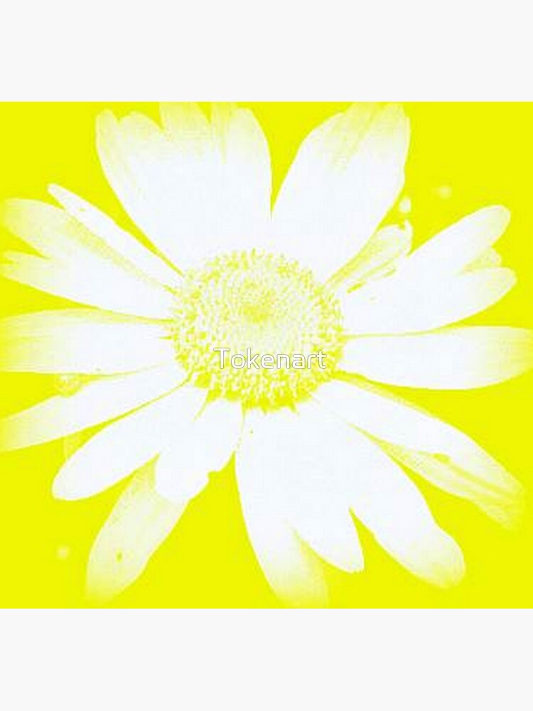 "Yellow daisy" Sticker for Sale by Tokenart | Redbubble