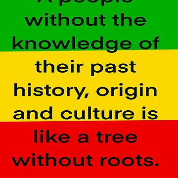 "Marcus Garvey quote - reggae Rasta Jamaica Jamaican a people without ...