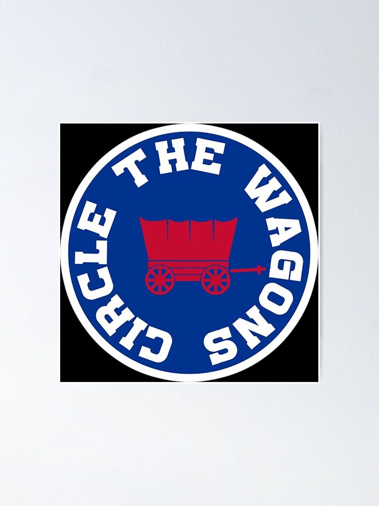 "Circle The Wagons - Red " Poster for Sale by Pokerfaces2020 | Redbubble