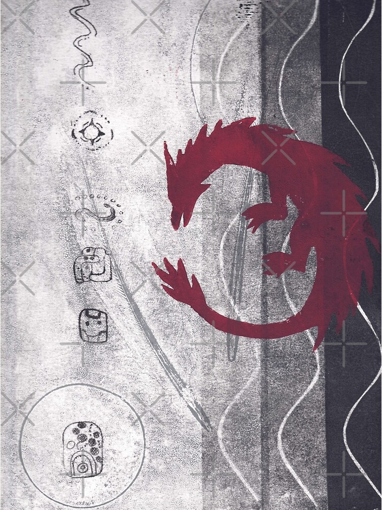 "Curled Dragon " Poster by Cathena | Redbubble